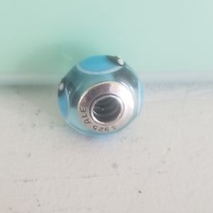 Pandora | Jewelry | Retired Pandora Blue Ladybug Murano Glass Charm ...